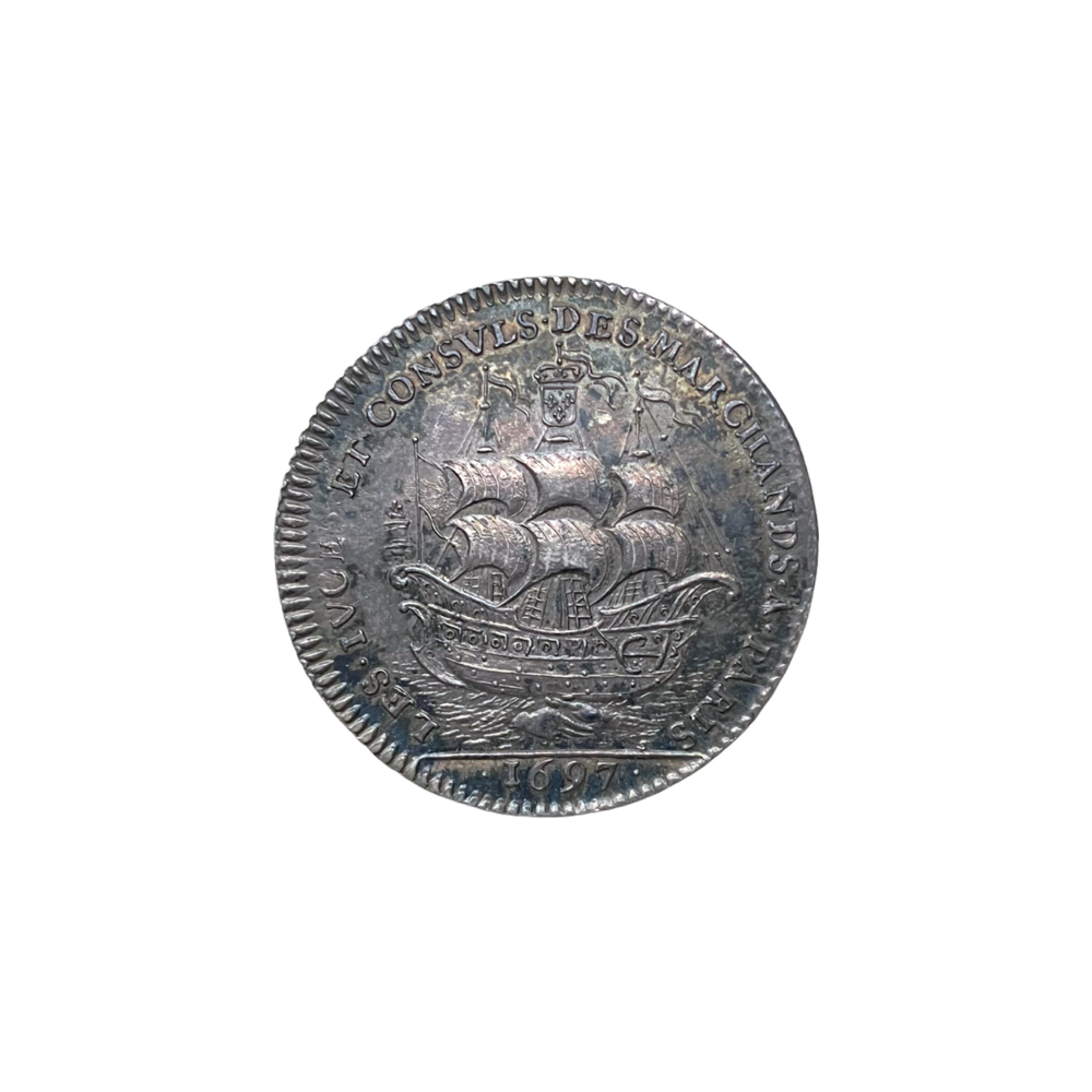 Jeton Louis XIV juges et consuls des marchands de Paris 1697 - Jetons ...